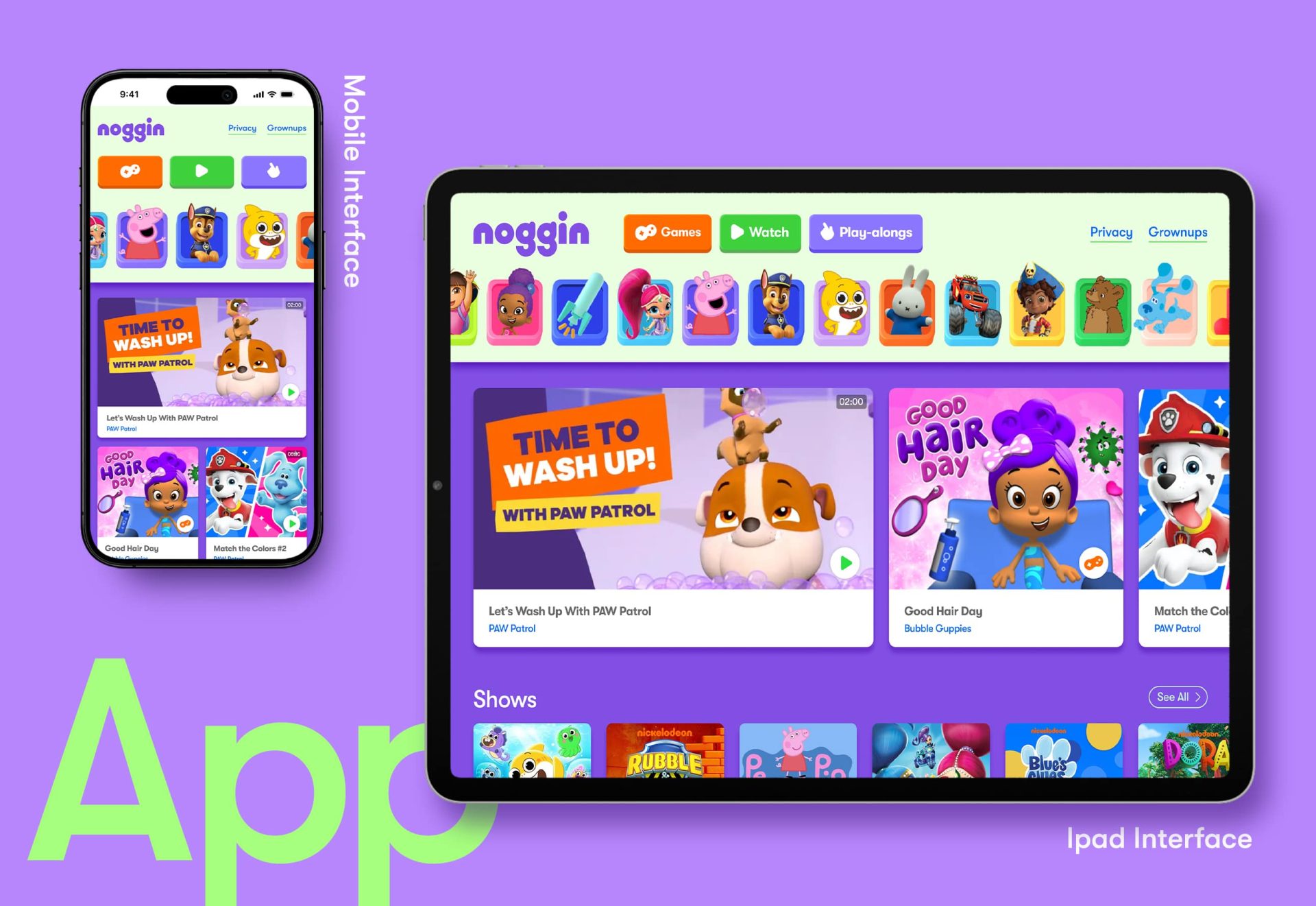 Noggin App – Thanh Nguyen | Design, Illustration, Art Direction